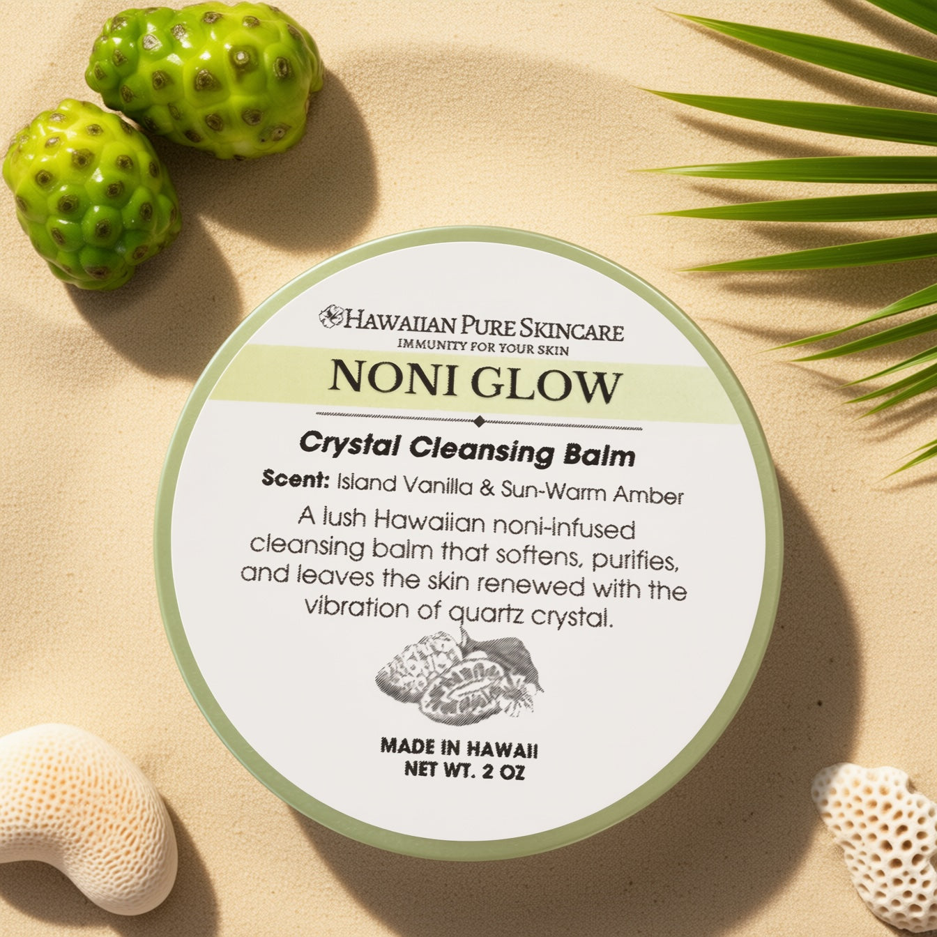 Noni Glow Crystal Cleansing Balm – Hawaiian Pure Skincare